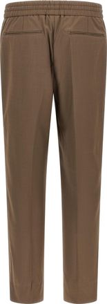 Brioni Mens Brown Wool Casual Pants