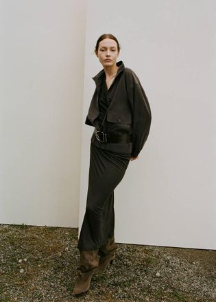 Mango Oversize-Jacke mit Taschen schokolade - Damen - XS - MANGO