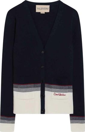 Valentino Garavani Damen, Strickwaren, Blau, MGröße