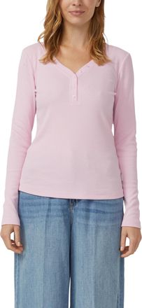 s.Oliver Langarmshirt mit Henley-Ausschnitt
