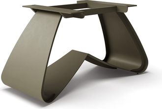 DELIFE W-Gestell Metall Effektfinish Titan f&uuml;r Ausziehtische von 180-300 cm, Gestelle