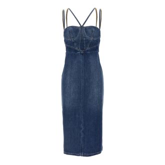 Nensi Dojaka Nensi Dojaka, Femme, Robes, Bleu, Taille: 34 FR Ndss25Den020 Robe Midi en Denim