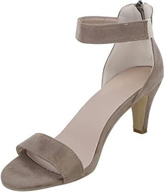 Generic Chaussures d&eacute;t&eacute; fines pour femme - Escarpins &agrave; talons de cheville - Sandales pour femmes - Sandales &agrave; lani&egrave;res pour femmes, kaki, 39 EU