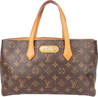 Louis Vuitton Crossbody Bags - Louis Vuitton Canvas Monogram Wilshire Handbag - Gr. unisize - in Braun - f&uuml;r Damen