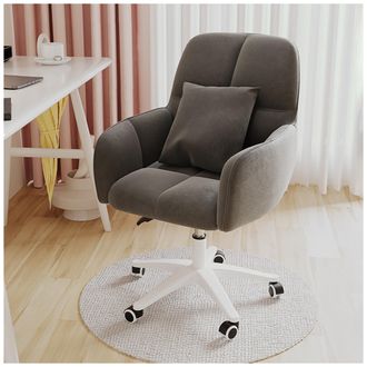 Generic Ergonomischer B&uuml;rodrehstuhl Mit Lordosenst&uuml;tze Und 360&deg;-R&auml;dern for Den Heimgebrauch Oder Den Schminktisch(Dark Gray1)