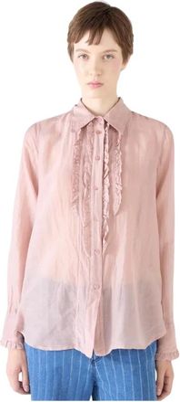 Shaft Femme, Blouses et Chemises, Rose, Taille: 38 FR Camicia Gale