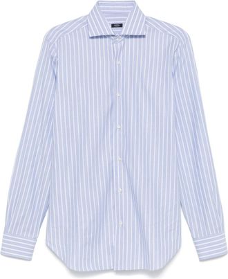 Barba Gestreiftes Hemd - Blau