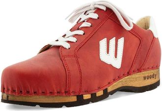Woody Herren Wayne Clog Sneaker, Rosso, 41 EU