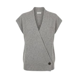 Brunello Cucinelli Damen, Strickwaren, Grau, MGr&ouml;&szlig;e