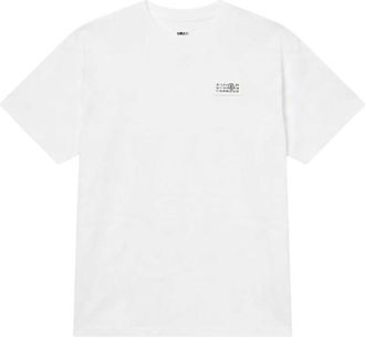 Maison Margiela T-Shirt avec &eacute;cusson num&eacute;rot&eacute; - Femme - Tops - Blanc - Taille: 40 FR
