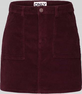 Only Minirock mit aufgesetzten Taschen
