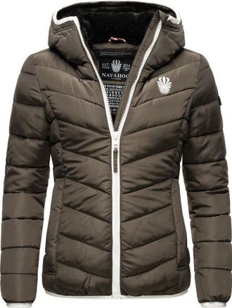 Navahoo Steppjacke Elva stylische Damen Winterjacke mit Kapuze
