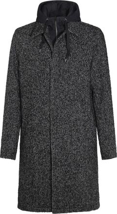 Herno Mantel aus Bouclé - Grau