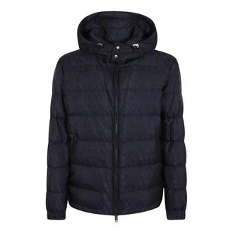 Valentino Garavani Homme, Vestes, Bleu, Taille: L Iconographe Veste Rembourrée avec Détail Jacquard