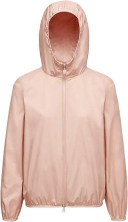 Moncler Rosa Kapuzen-Windjacke - - Jackets - Damen - Rosa - XL