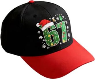 Generic Chapeaux de baseball pour homme - 67 num&eacute;ro de No&euml;l protection solaire - Chapeau de baseball brod&eacute; vintage pour sports de plein air, couvre-chef, cour