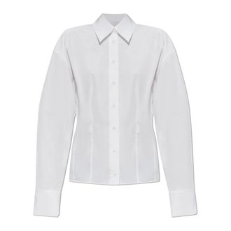 The Attico Bluse mit Falten - - Blouses & Shirts - Damen - Wei&szlig; - 2XS