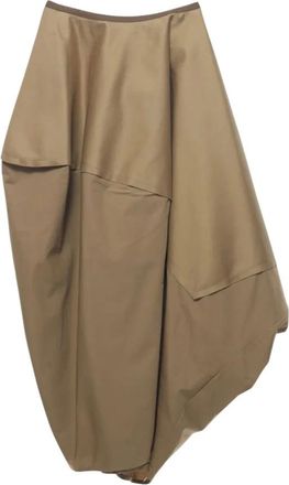 Carven Femme, Jupes, Beige, Taille: 32 FR Sk328 Draped Skirt