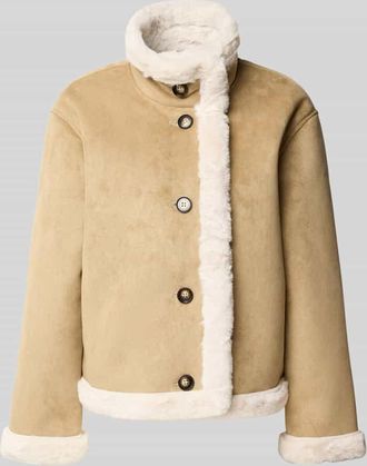 Review Jacke in Leder-Optik mit Kunstfell