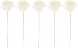 Artibetter NUOBESTY 5 St&uuml;ck Chrysanthemen Aromadiffusorst&auml;bchen aus Robustem Rattan 20cm Lang Wei&szlig; Ersatz Duftst&auml;bchen f&uuml;r &Auml;therische &Ouml;le Raumluft Erfrischer f&uuml;r