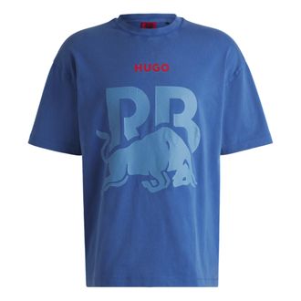 HUGO BOSS Hugo - RB F1 Racing T-Shirt f&uuml;r Herren/Damen Unisex, &Uuml;bergro&szlig; (Mittelblau)