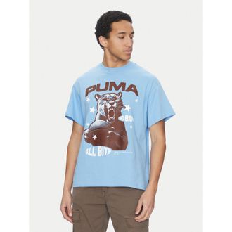 Puma T-Shirt All Bite 630466 Blau Regular Fit
