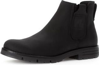 Gabor Bottines pour homme, doublure recycl&eacute;e, semelle amovible en latex, semelle Super Flex, Noir 05, 46 EU