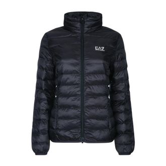 Emporio Armani Logo-Patch Rei&szlig;verschluss-Bomberjacke - - Jackets - Damen - Schwarzk - S