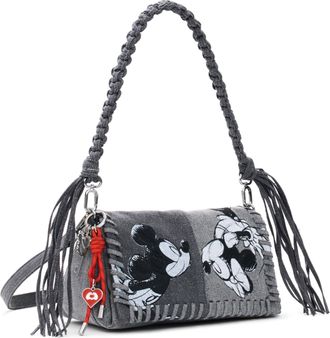 Desigual Damen Mickey Kis Tasche, Schwarz
