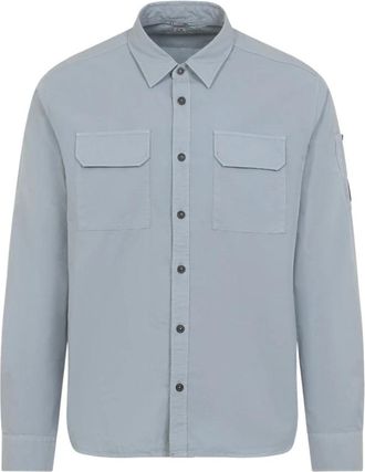 C.P. Company C.p. Company, Homme, Chemises, Bleu, Taille: S Gabardine Shirt