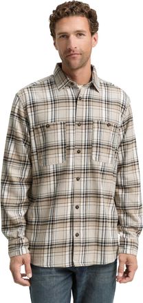 Tom Tailor Herren 1047337 Comfort Fit Flanell-Hemd mit Karomuster, 38517-Beige Multicolor Check, 3XL