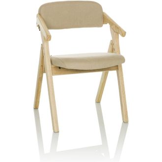 hjh OFFICE Chaise visiteur / Chaise pliante SCANDIO Tissu beige hjh OFFICE