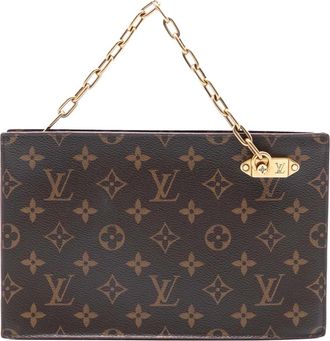 Louis Vuitton Clutches - Monogram Legacy Chain Clutch - Gr. unisize - in Braun - f&uuml;r Damen