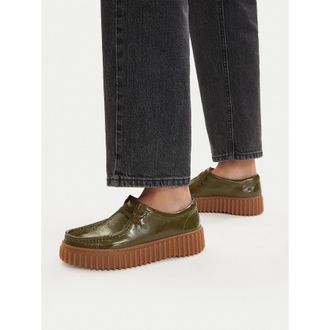 Clarks Halbschuhe Clarks Torhill Bee 26186668 Gr&uuml;n
