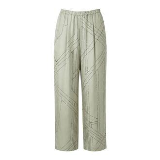 Alysi Femme, Pantalons, Vert, Taille: 40 FR Silk Pantalons