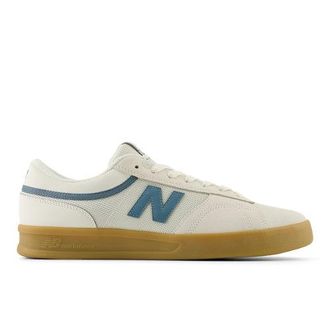New Balance Unisexe NB Numeric 430 en Blanc/Bleu, Su&egrave;de/Mesh, Taille 40.5 Large