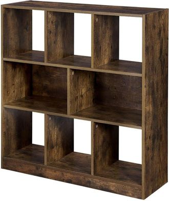 Hoppa B&uuml;cherregal 8 F&auml;cher - Braun - Holz