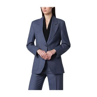 Victoria Beckham Damen, Jacken, Blau, 2XSGr&ouml;&szlig;e