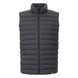 Boggi Milano Homme, Vestes, Bleu, Taille: XL Gilet en tissu technique avec duvet doie