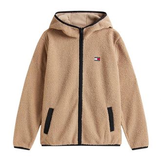 Tommy Jeans Teddy Badge Kapuzenpullover - - Jackets - Herren - Beige - XS