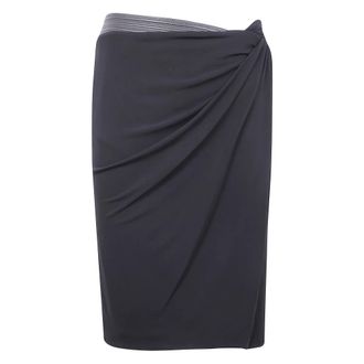 Versace Rock Stretch Crepe Jersey - - Skirts - Damen - Schwarzk - M