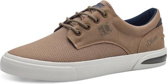 s.Oliver Herren Sneaker flach Freizeit Bequem, Braun (Taupe), 41 EU