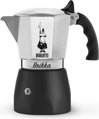 Bialetti 6184 0006184 Espressokocher 4 Tassen, Aluminium, Silber