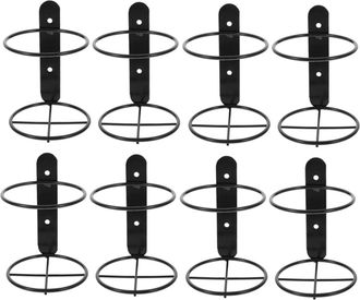 DOITOOL 8 Stück Teiliges Wand weinregal aus Metall Einzelner Flaschenhalter Platzsparend Robust Stilvolle Wanddekoration für Weinliebhaber für Bar Küche und W