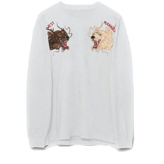 maharishi Duality Bering Bears Embroidered Tee - - Tops - Herren - Blau - M