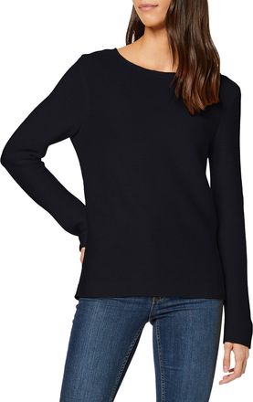 Tom Tailor Damen Basic Strickpullover aus Bio-Baumwolle, 10668 - Sky Captain Blue, XL
