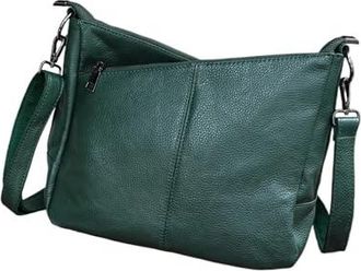 Generic 2025 Sac à bandoulière convertible en cuir de vache souple véritable pour femme - Sac spacieux et sans effort de qualité pour les trajets quotidiens, 
