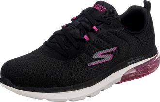Skechers Damen Go Walk Air 2.0-Dynamic Virtue Sneaker, schwarz/pink, 39.5 EU