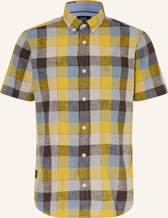 Camel Active Camel Active Kurzarm-Hemd Regular Fit gelb
