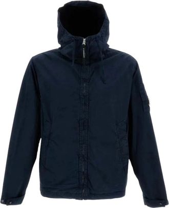 C.P. Company C.p. Company, Homme, Sport, Bleu, Taille: XL Micro-Reps Hooded Lens Jacket